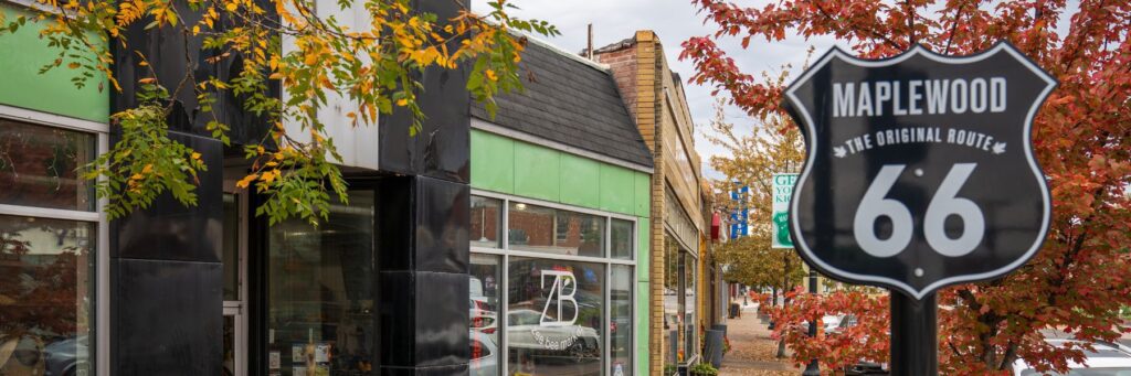 Drive Route 66 Through the Maplewood Neighborhood in St Louis
